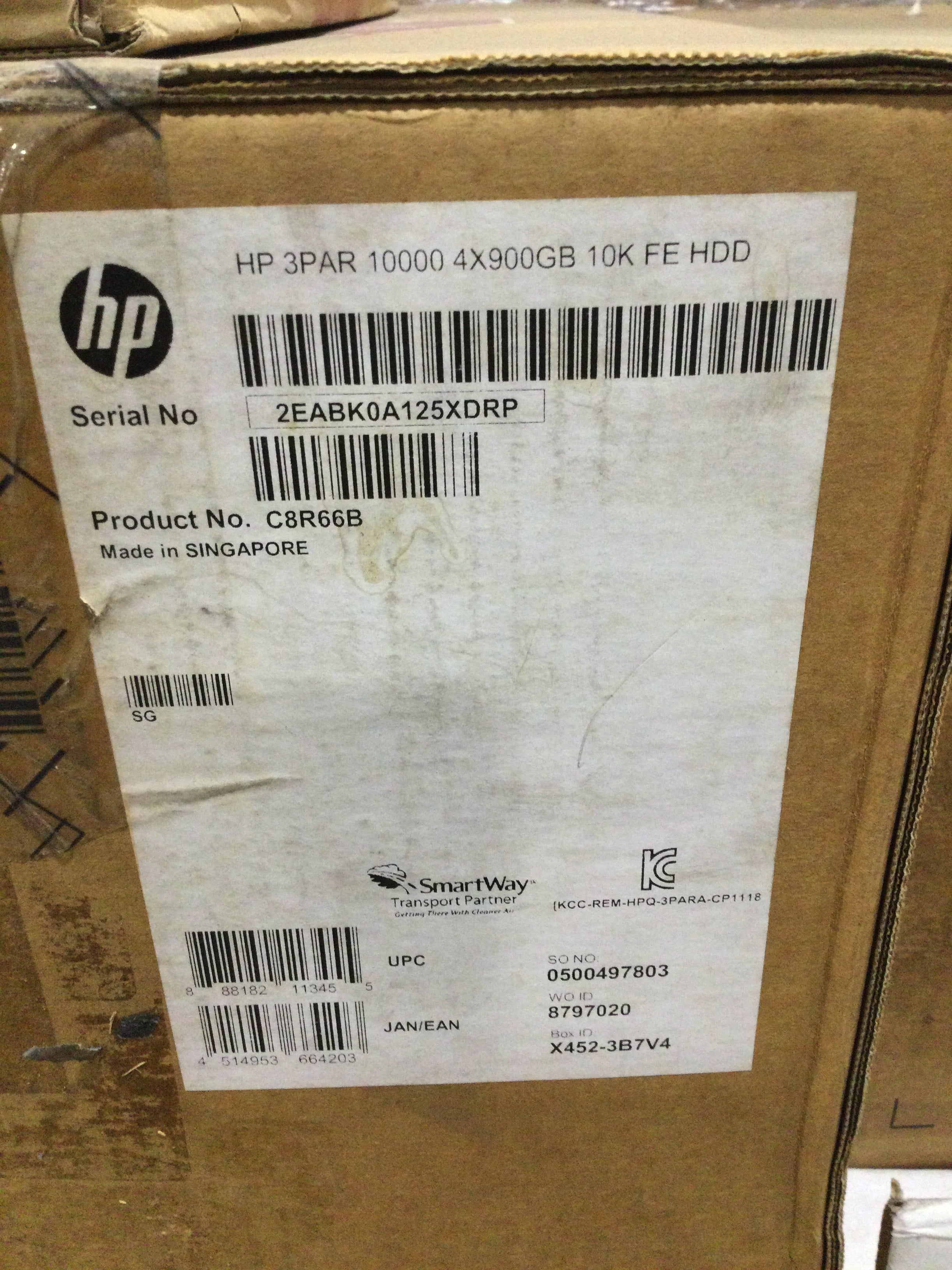 HPE 3PAR StoreServ 10000 4x900GB 6G SAS 10K FIPS (C8R66B) - Walmart.com