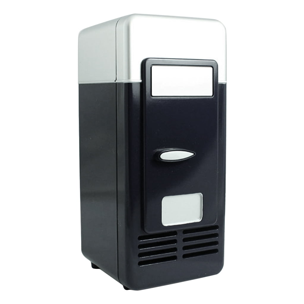 USB Powered Mini Fridge Drink Cans Cooling Fridge Cooler and Warmer ...