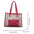 2pcs/set Transparent PVC Shoulder Bag for Women Handbag for Beach ...