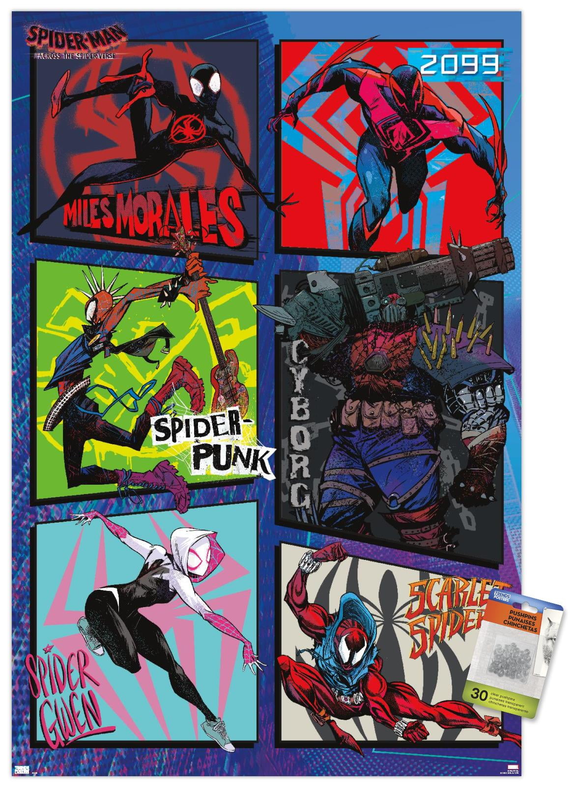 Marvel Spider-Man: Across The Spider-Verse - Group Wall Poster with ...