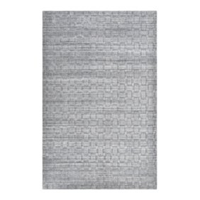 Allstar Red Round Modern Geometric Grey and Black square design Area ...