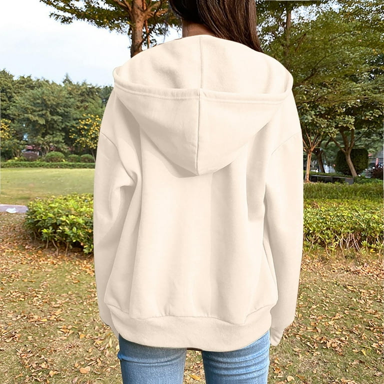 TANGNADE Women's Zip up Hoodies Oversized Solid Color TANGNADE Women's Zip up Hoodies Oversized Solid Color