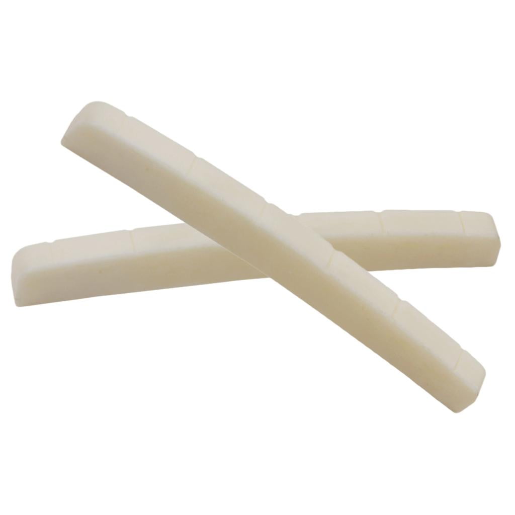 2x 6 Strings Acoustic Nut And Saddle Repleacement Real Guitar Nut ...