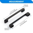 Cabinet Pulls 6-1/4 Inch Hole Spacing Wide Base Kitchen Cabinet Handles ...