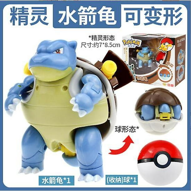 Tomy Pokemon Elf Ball Deformation Toy Model Pikachu Jenny Turtle Mewtwo ...