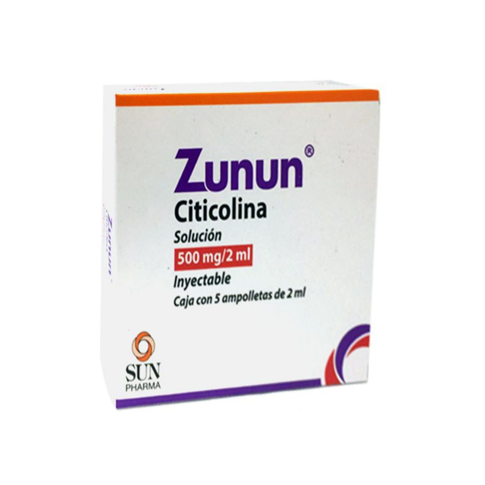 ZUNUN 500 MG SOL INY 5X2ML Zunun PIEZA | Bodega Aurrera en línea
