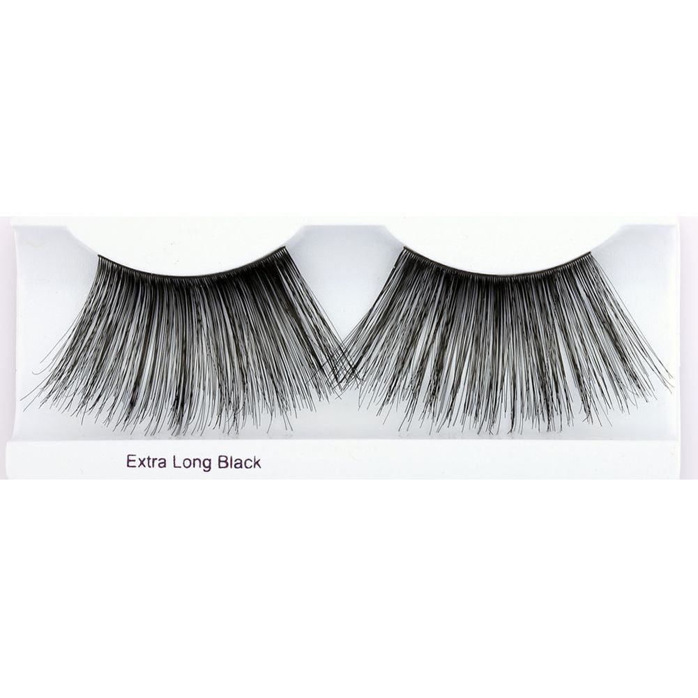 Glamour Eyez Eyelashes - Extra Long - Black - Walmart.com