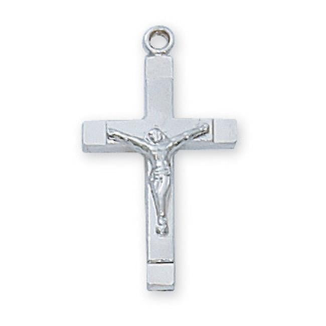 McVan L8015 0.81 x 0.45 x 0.1 in. Sterling Silver Crucifix Pendant ...