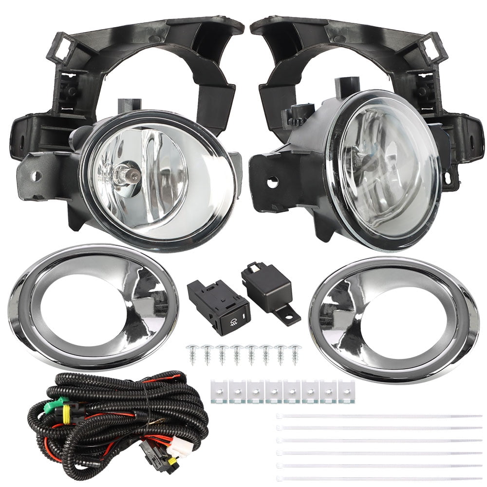Clear Lens Bumper Fog Light Lamps W/bezel+switch Replacement for 2013 ...
