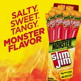 Slim Jim Original Large Monster Snack Stick, Smoked Beef Meat Stick ...