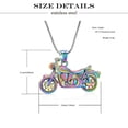 Motorcycle Urn Necklace for Ashes Men Women Cremation Jewelry Stainless ...