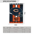 Chicago Football Team Garden Flag 12.5"x18"/28"x40" Double Sided Yard ...