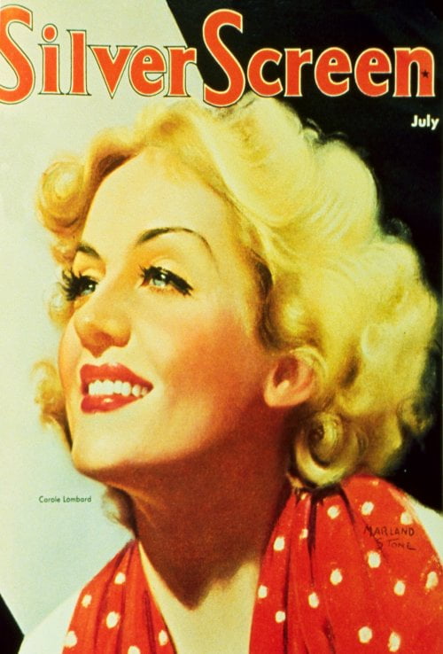 Carole Lombard - movie POSTER (Modern Screen Magazine Cover 's Style C ...