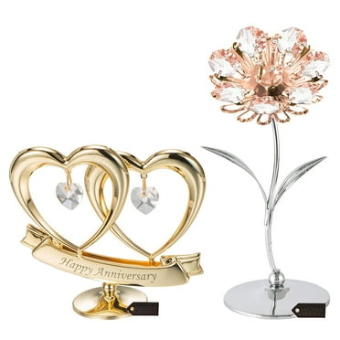 Matashi 24k Gold Plated Ship Set Ornaments with Genuine Crystals ...