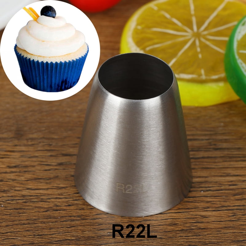 R22L Round Piping Tip Decorating Nozzle Pastry Tips Fondant Cake Pastry ...