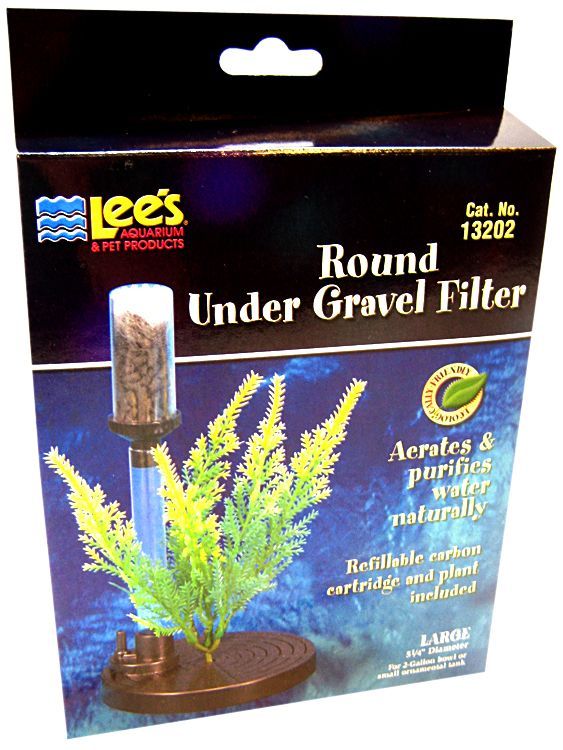 Lees Fishbowl Undergravel Filter 5.25" Diameter (2 Gallons) (3 Pack ...