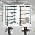 YRLLENSDAN 6-Tier Adjustable Steel Storage Rack, Heavy Duty Shelves ...