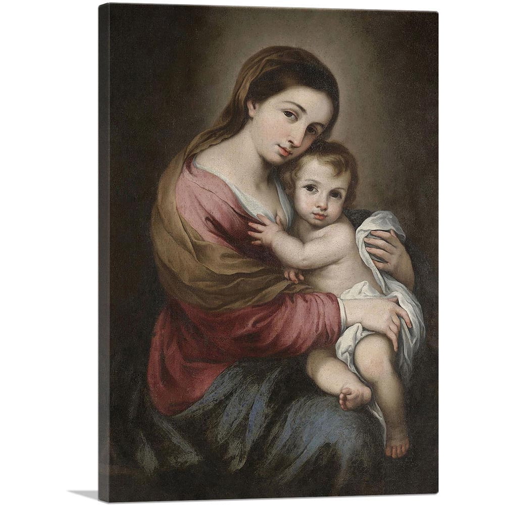 ARTCANVAS The Madonna And Child Canvas Art Print by Bartolome Esteban ...