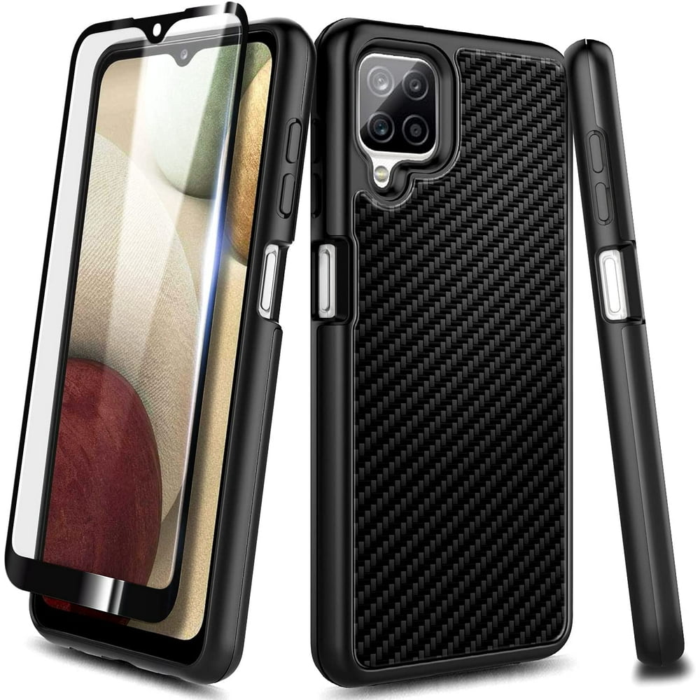Samsung Galaxy A12 5g Phone Case With Tempered Glass Screen Protector Full Coverage Nagebee
