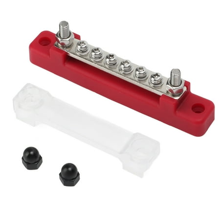 6 Terminal Bus Bar, M6 Binding Post Stainless Steel Power Distribution ...