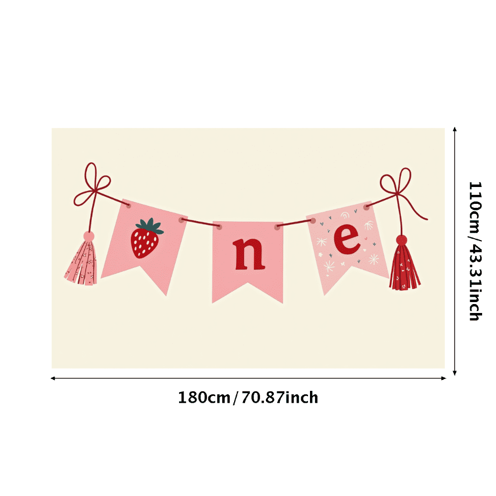 Click here for Yezdix Cute Strawberry Themed Banner With Tassels... prices