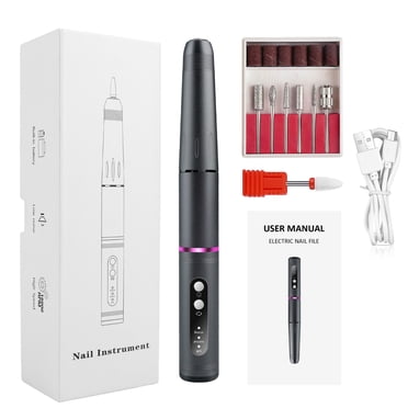 Nail File Care System- Electric Buffer Machine Kit for Smooth Shiny ...