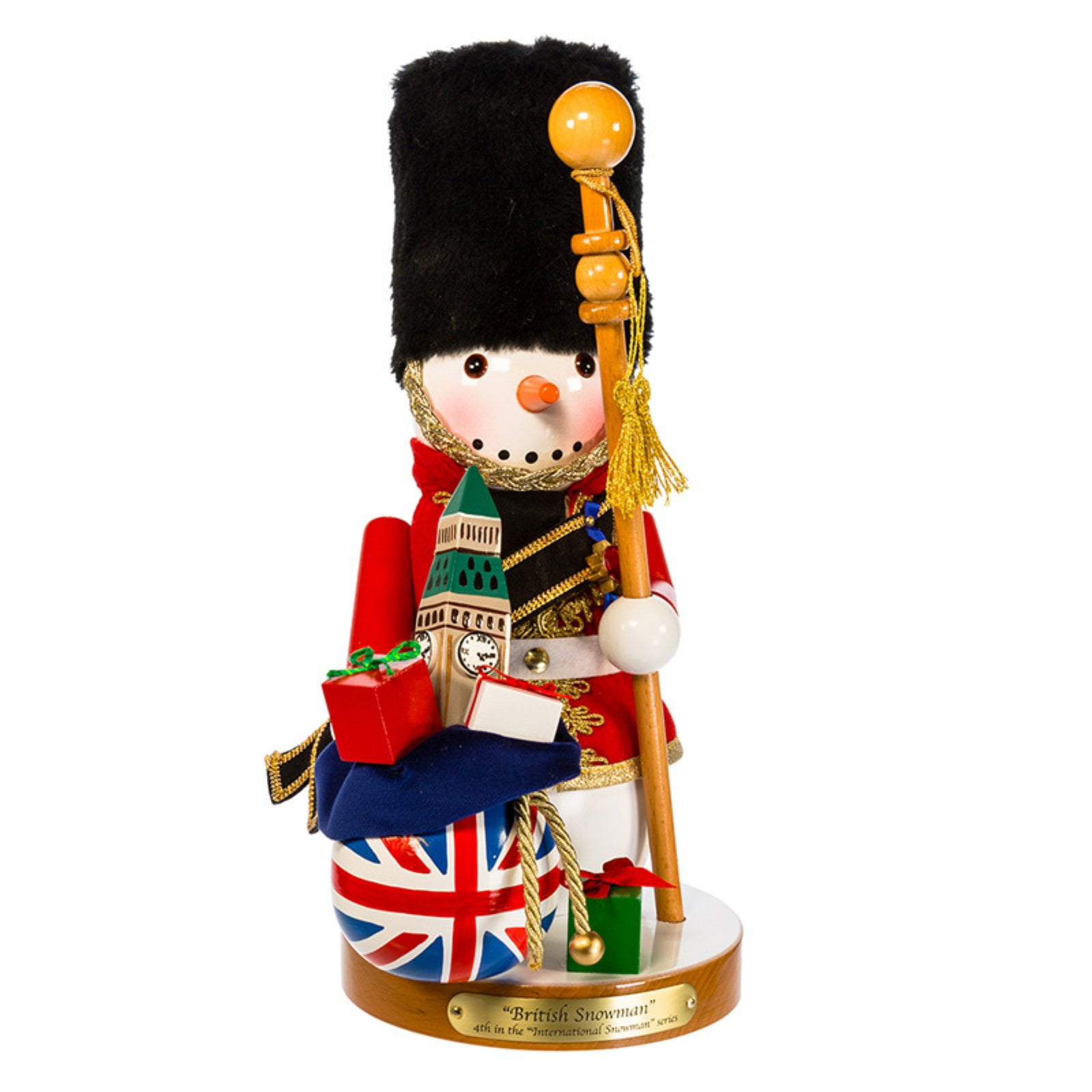 Kurt Adler 13.25-Inch Steinbach Great Britain Snowman Nutcracker ...