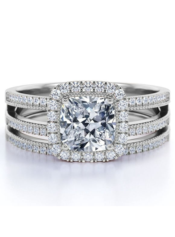 Diamond Cut Wedding Ring