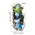 3D Waterfalls and Forests Wall Stickers,Mountain Water Natural ...