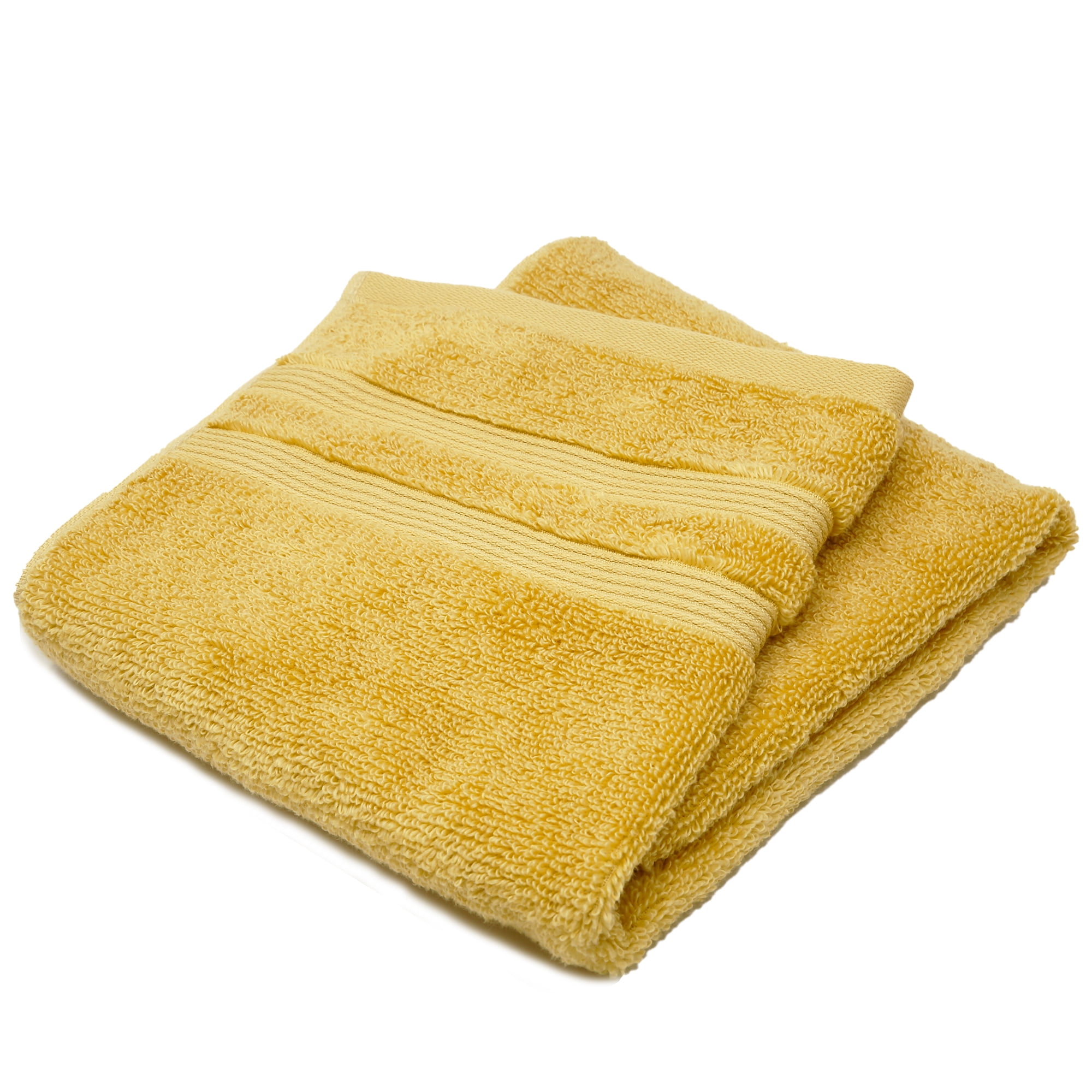 Mainstays Performance Solid Hand Towel, 26" x 16", Golden Curry ...