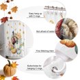 Bathroom Shower Curtain Thanksgiving Turkey Farm Pumpkin Harvest ...