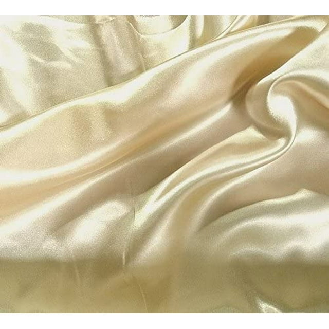 Valentina Textile inc Satin- Charmeuse Fabric 60" Inch Wide- for Weddings, Decor, Gowns, Sheets ...