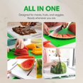 XL Meal Prep System Cutting Board - Large Cutting Board with Juice ...