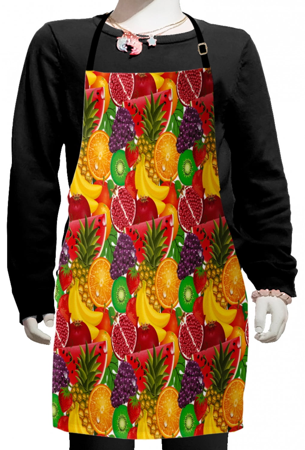 Colorful Kids Apron, Exotic Tropical Fresh Ripe Juicy Fruits Pineapple ...