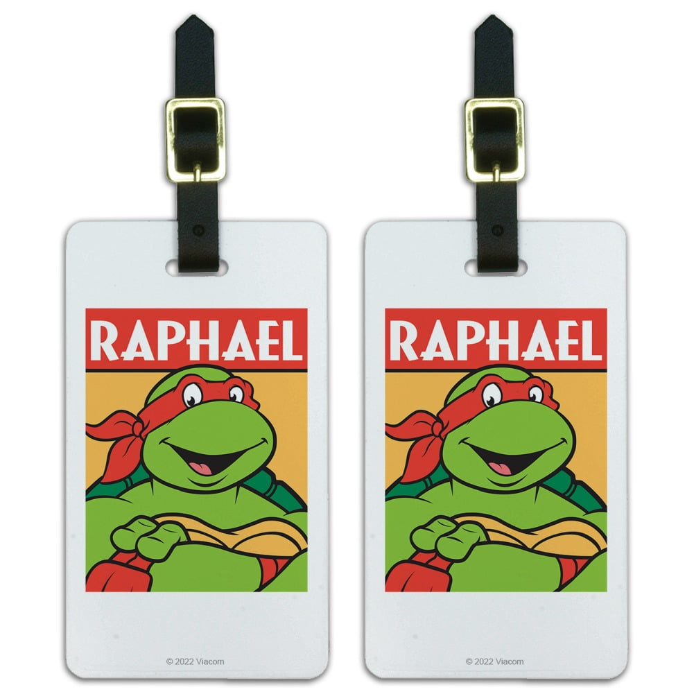 Teenage Mutant Ninja Turtles Raphael Luggage ID Tags Carry-On Cards ...