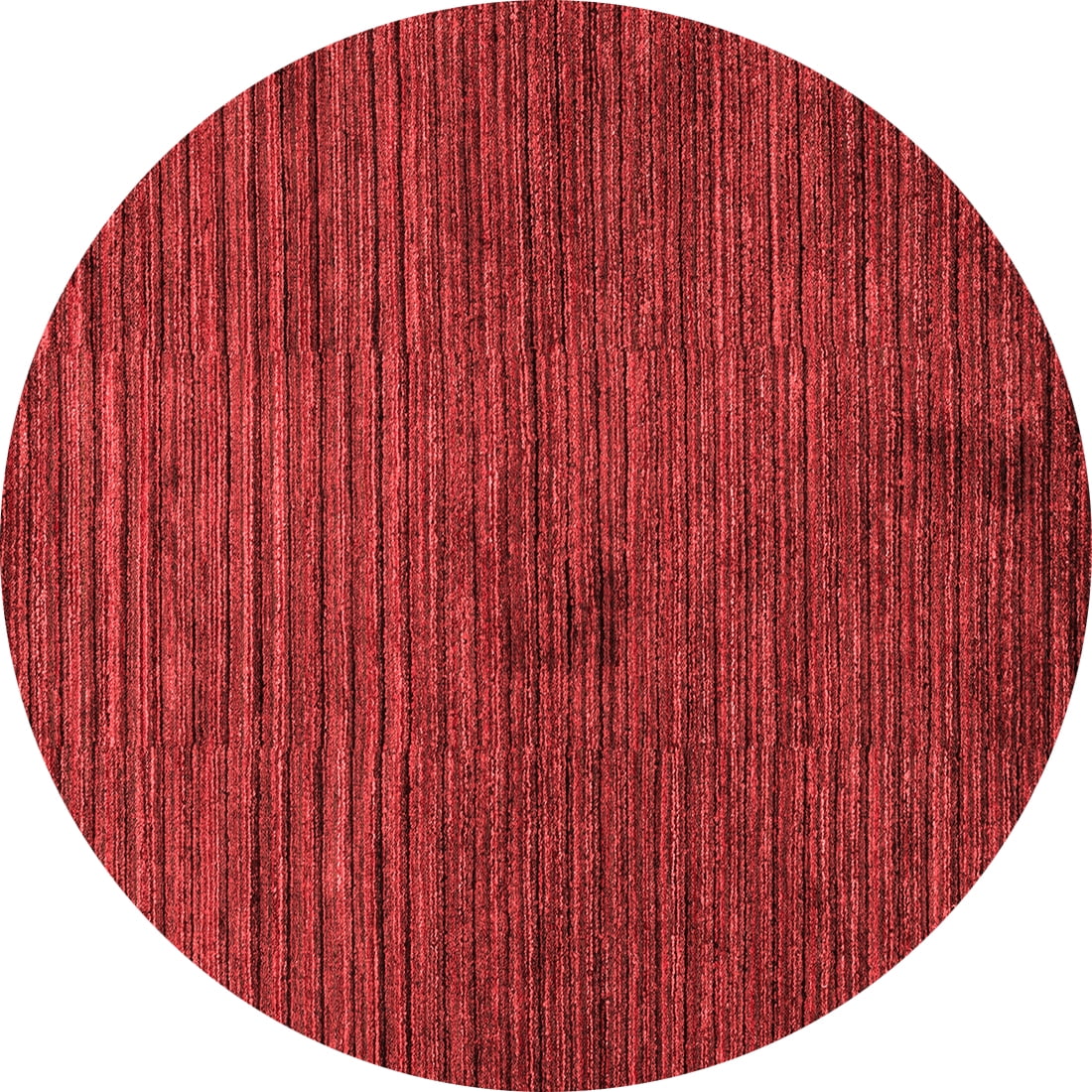 Ahgly Company Indoor Round Abstract Red Modern Area Rugs, 8' Round ...