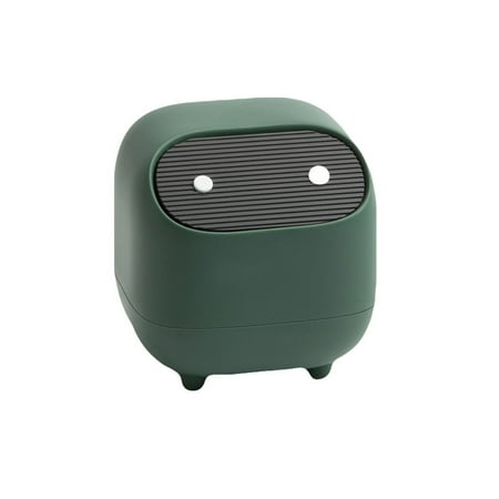Awesitey Desktop Trashcan Waste Bin Reusable Dustbin Rubbish Storage ...