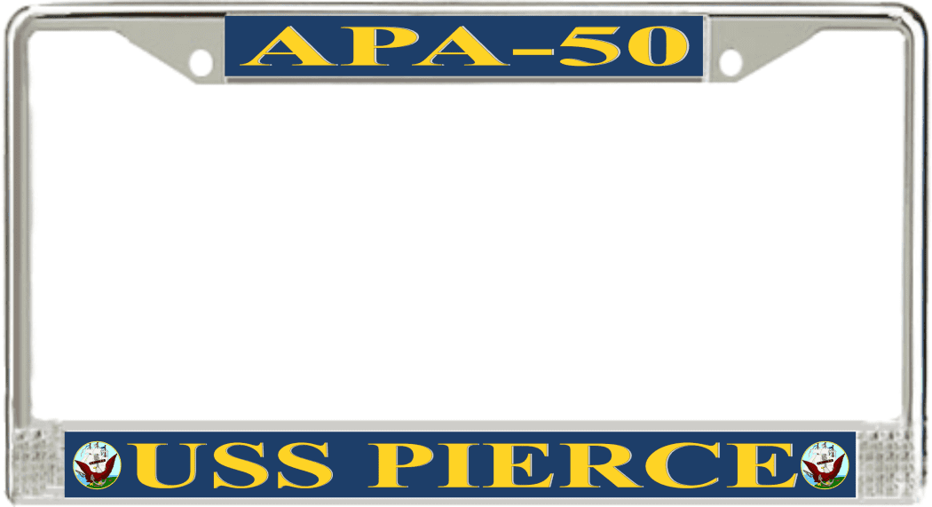 USS Pierce APA-50 License Plate Frame - Walmart.com