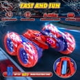 KWANITHINK Remote Control Car, 2.4Ghz Double-Sided Tornado Race Car ...