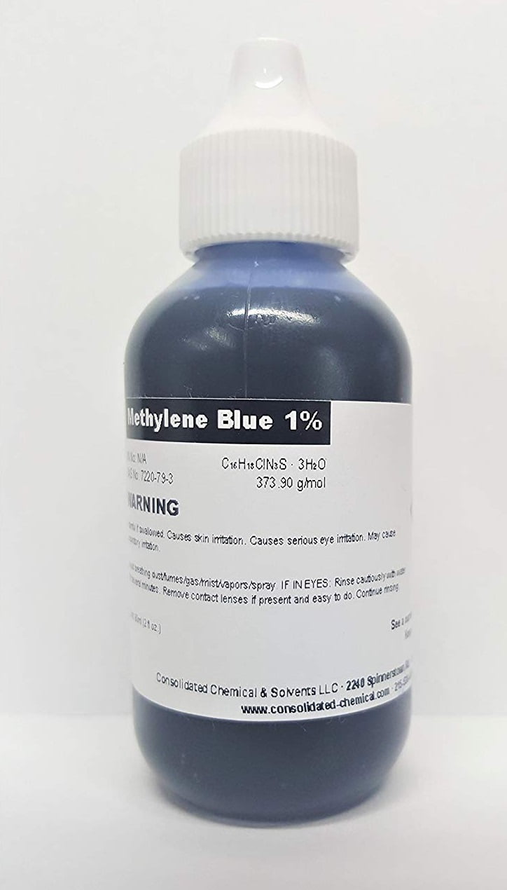 Methylene Blue 1% Aqueous Stain/dye Solution 60mL (2 fl oz) - Walmart.com