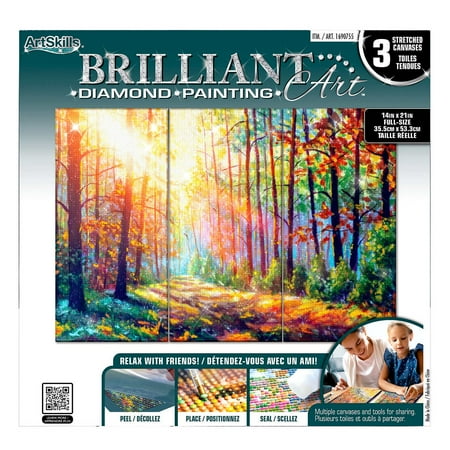 ArtSkills Brilliant Art Diamond Painting Kits, 3-Panel Sets - Walmart.ca
