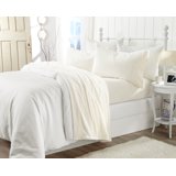 Great Bay Home Solid Velvet Plush Warm and Cozy Fleece Sheet Set (King ...
