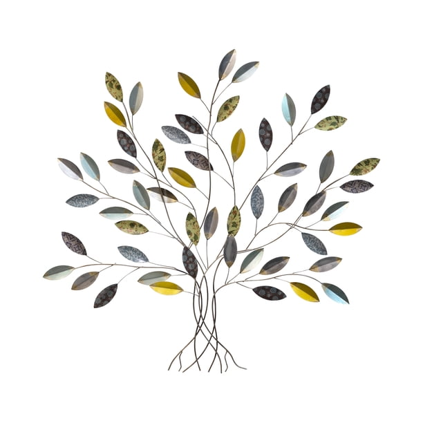 Stratton Home Decor SHD0128 Hand Painted Keyhole Wall Hanging Tree ...
