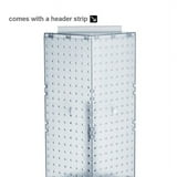 Azar Displays 703386-GRE Green Four-Sided Pegboard Floor Display on ...