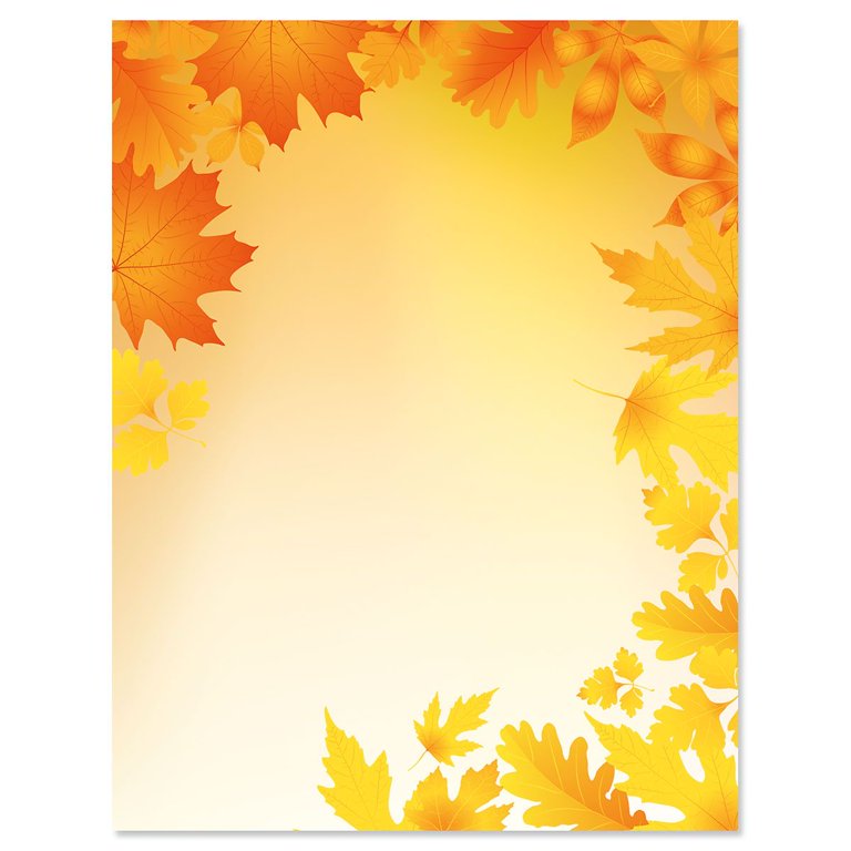 Fall Leaf Page Border