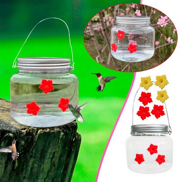 JeashCHAT 5 Pcs Hummingbird Feeders Replacement Flowers Feeding Ports ...
