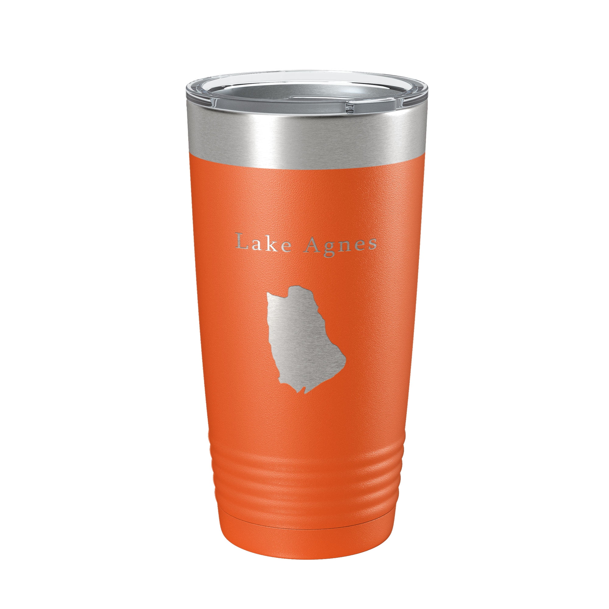 Lake Agnes Map Tumbler Travel Mug Insulated Laser Engraved Coffee Cup ...