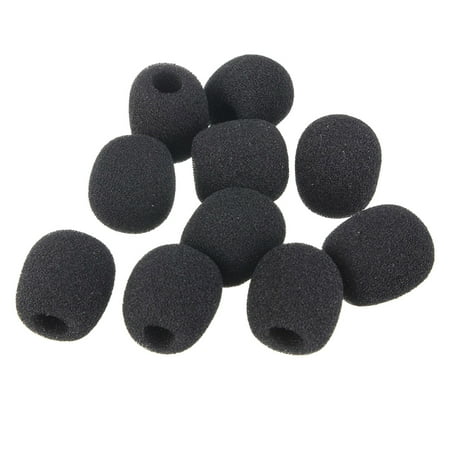 Pack of 10 Lapel Tie Microphone Windscreen Mic Wind Muff Sponge ...