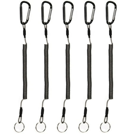 braveheart 5pcs Anti-loss Wire Rope Durable Retractable Spring Elastic ...