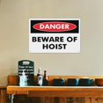 Danger Beware Of Hoist Sign 8"x12" - Aluminum Tin Warning for Home ...
